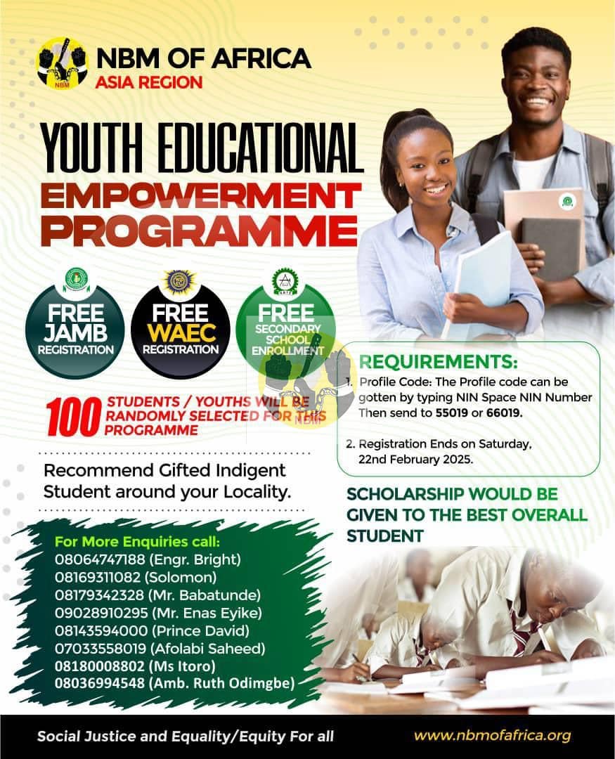 Neo Black Movement (NBM) of Africa – Asia Region Embarks On Youth ...